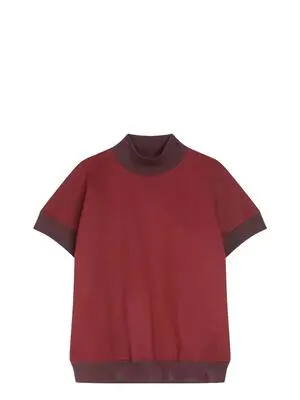 Dries Van Noten Short-sleeved Turtleneck Sweatshirt - Red
