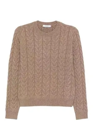 Max Mara Cable Knit Sweater - Brown
