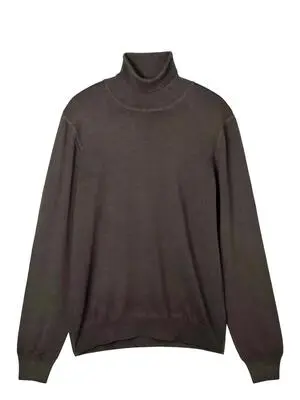 GRAN SASSO Wool Turtleneck Sweater - Brown