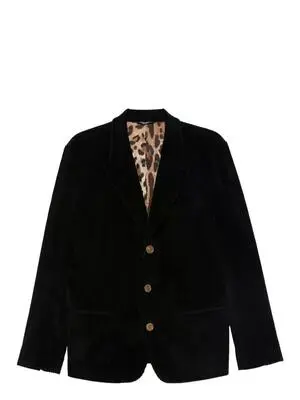 Dolce & Gabbana Corduroy Blazer - Black