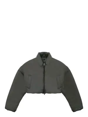Y’s Zip-front Cropped Jacket - Green
