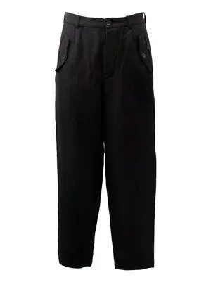 CASEY CASEY Pleated-front Trousers - Black