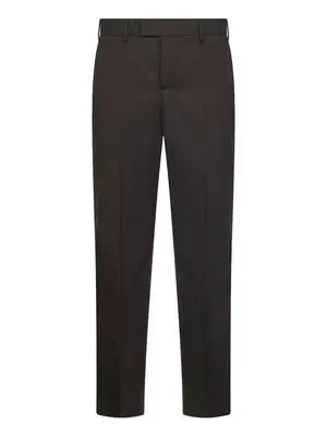 PT TORINO Wool-blend Trousers - Brown