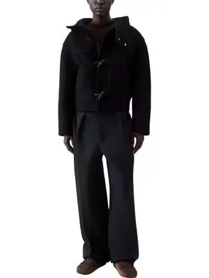 Jacquemus Le Cabana Hooded Toggle Jacket - Black