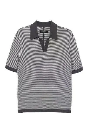 Rag & Bone Harvey Polo Shirt - Grey