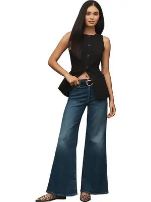 MOTHER The Tomcat Roller Skimp Wide-leg Jeans - Perfectly Imperfect