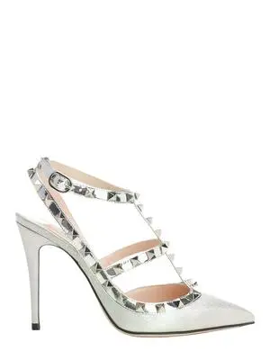 Valentino Garavani 100mm Rockstud Pumps - Grey