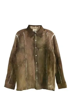 COMMUNS Long-sleeve Shirt - Brown