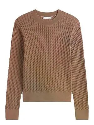 Tommy Hilfiger Cable-knit Pullover - Brown