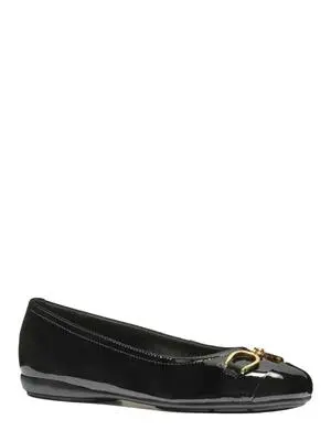 Geox Buckle Detail Ballerina Flats - Black