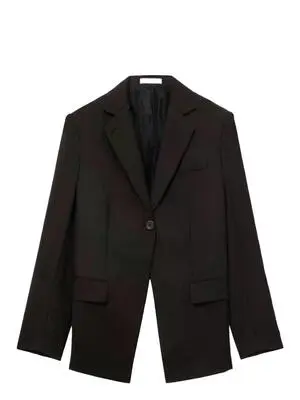 Helmut Lang Single-button Wool Blazer - Brown