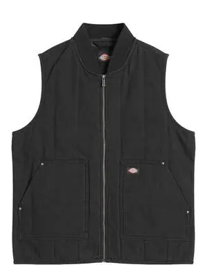 Dickies Quilted Canvas Vest - Black