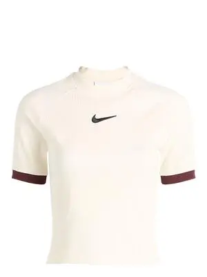 Nike Sports Fitted Top - Sail/burgundy Crush