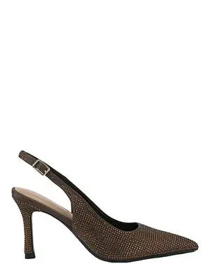 Carvela Corletta Jewel Woven Slingback Courts - Brown