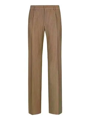 Dolce & Gabbana Pinstripe Trousers - Brown