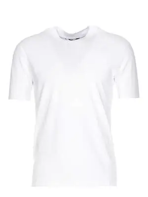 HOSIO Crew-neck Short-sleeve T-shirt - White
