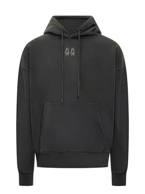 44 LABEL GROUP Logo-print Hoodie - Black