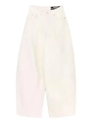 Jacquemus Ovalo Balloon-leg Trousers - Neutrals