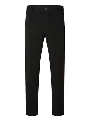SELECTED Button-fastening Trousers - Black
