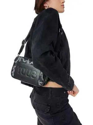 TOUS Embossed-logo Reporter Cross-body Bag - Black