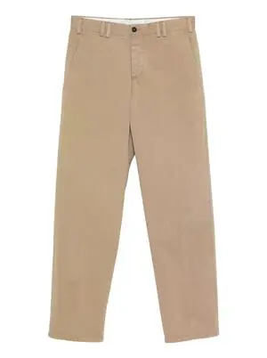 PT TORINO Cotton Twill Trousers - Brown