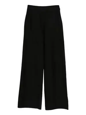 Eric Bompard Elastic-waist Palazzo Pants - Noir