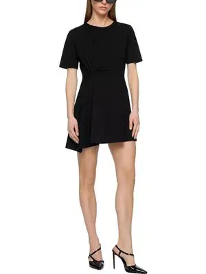 DONDUP Twist-detail Mini Dress - Black
