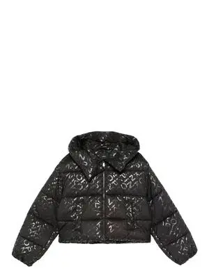 PINKO Logo-Print Puffer Jacket
