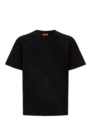 Missoni Herringbone-pattern Short-sleeved T-shirt - Black