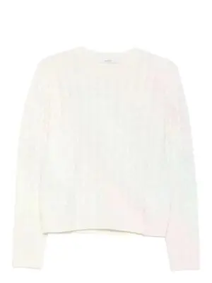 Max Mara Cable-knit Sweater - White