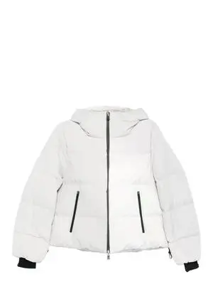 Herno Hooded Quilted Jacket - White