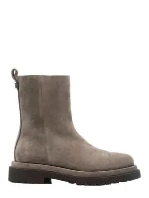 Brunello Cucinelli 30mm Side-zip Ankle Boots - Grey