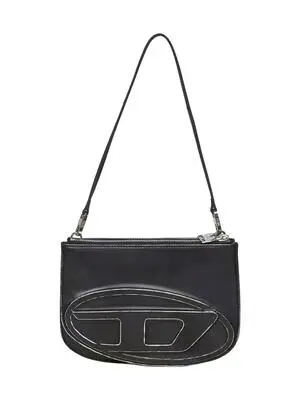 DIESEL 1dr Twin Embossed-logo Shoulder Bag - Black