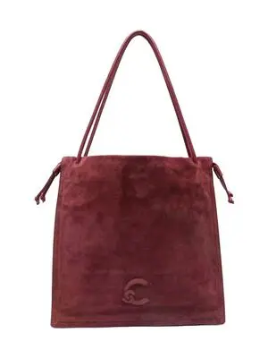 COCCINELLE Large Dulse Suede Tote Bag - Red