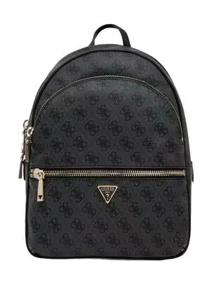 Guess Logo-pattern Backpack - Black