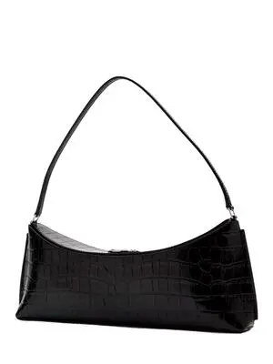 Jacquemus Clutch With Crocodile Embossing - Black