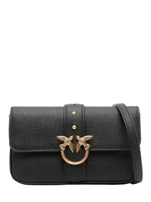 Pinko Bird-embellished Crossbody Bag - Black