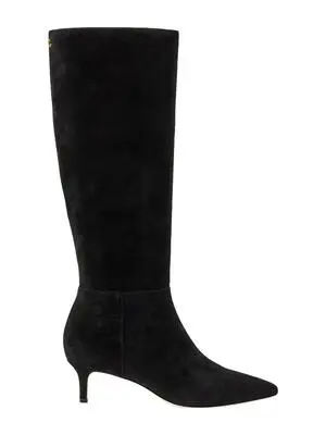 Ralph Lauren Mckay Suede Tall Boot Black