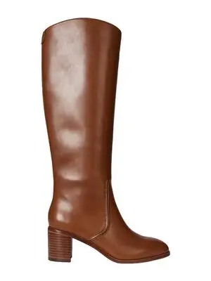Ralph Lauren Charly Calfskin Tall Boots - Lauren Tan