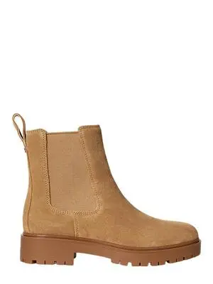 Ralph Lauren Allyson Suede Bootie - Camel