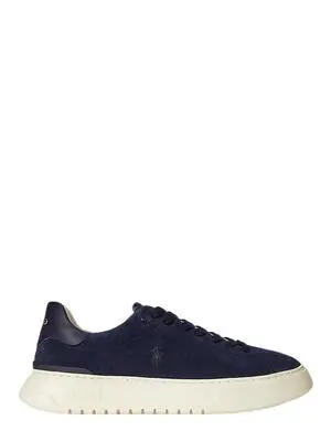 Ralph Lauren Rlite Court Suede Sneaker - Navy
