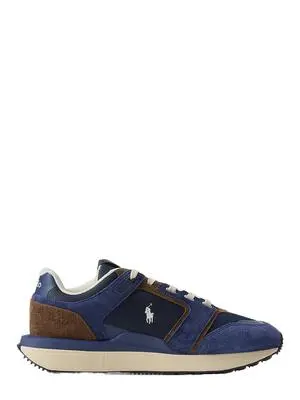 Ralph Lauren Train 89 V2 Paneled Sneaker - Navy/chocolate