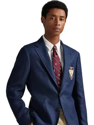 Ralph Lauren Morehouse College Linen Blazer - Navy