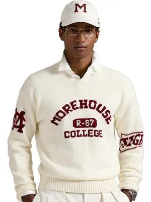 Ralph Lauren Morehouse College Cotton-and-wool Sweater - Cream Combo