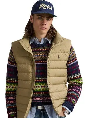 Ralph Lauren Packable Down Vest - Rl Khaki