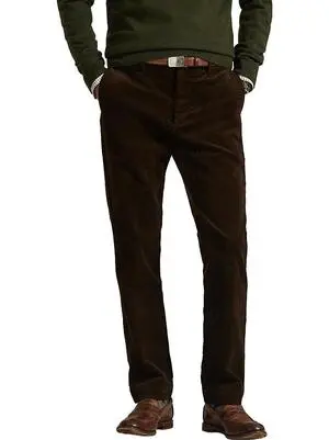 Ralph Lauren Andover Slim Fit Stretch Corduroy Pant - Cooper Brown