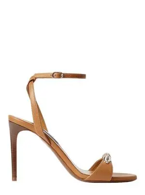 Ralph Lauren Presling 95 Mm Calfskin Sandal - Rl Gold