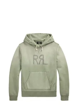 Ralph Lauren Double RL Ranch Logo Hoodie Faded Mint