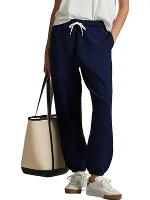 Ralph Lauren Fleece Drawstring Sweatpants - Cruise Navy