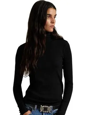 Ralph Lauren Stretch-blend Turtleneck - Polo Black